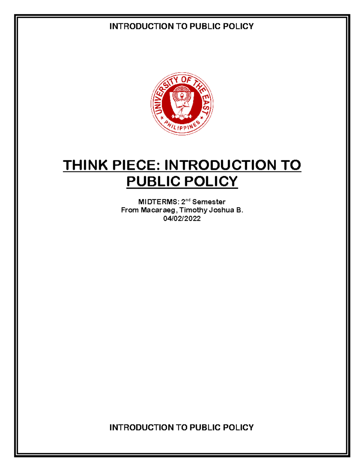 Policy Analysis: The Sin Tax Law - THINK PIECE: INTRODUCTION TO PUBLIC ...