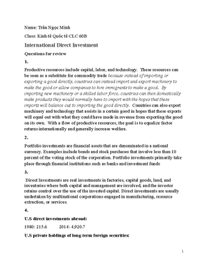 Individual Assignment - International Economics - NEU - Studocu