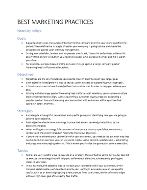 Marketing in an Analog Worldnotes - Marketing in an Analog World Module ...