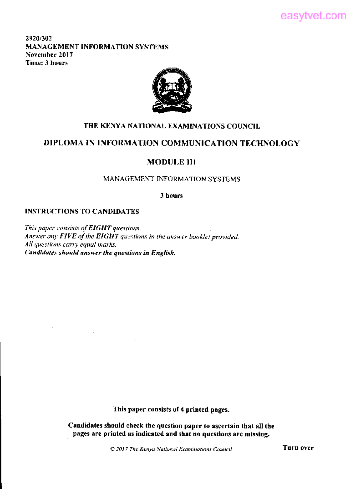 2017 nov - financialbill - easytvet MANAGEMENT INFORMATION SYSTEMS ...