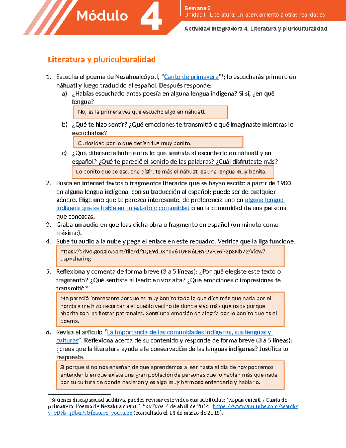 Chavez Enriquez Cesar M4S2AI4 - Semana 2 Unidad II. Literatura: un ...