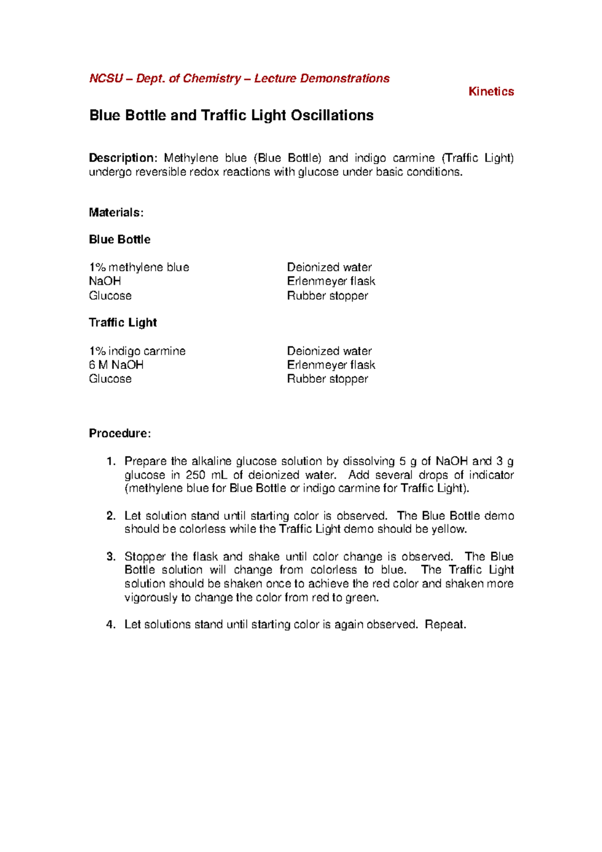 Blue Bottle 216t61326211q 2131 1243 - NCSU – Dept. of Chemistry ...