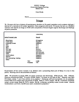 OB cheat sheet 1 - Lecture notes 23-27 - Newborn Classification System ...
