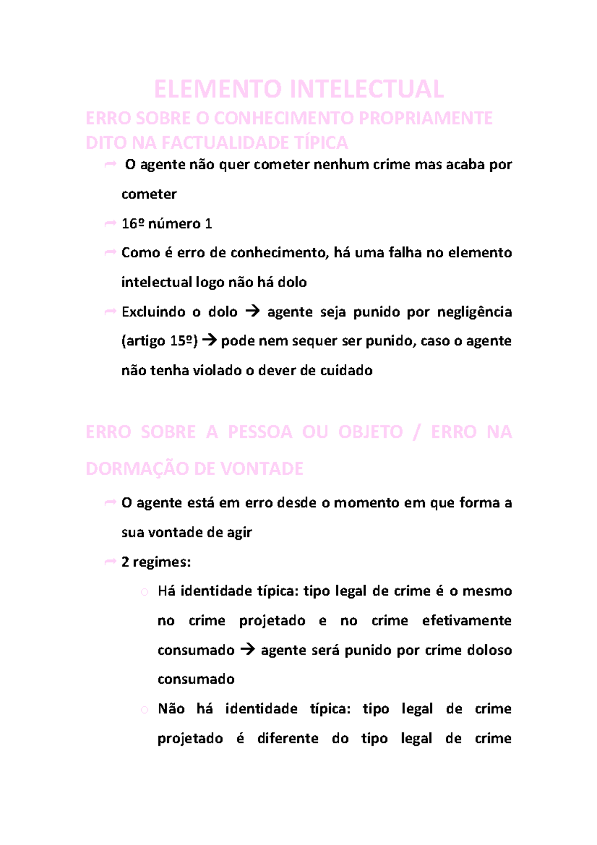 Elemento intelectual - ELEMENTO INTELECTUAL ERRO SOBRE O CONHECIMENTO ...