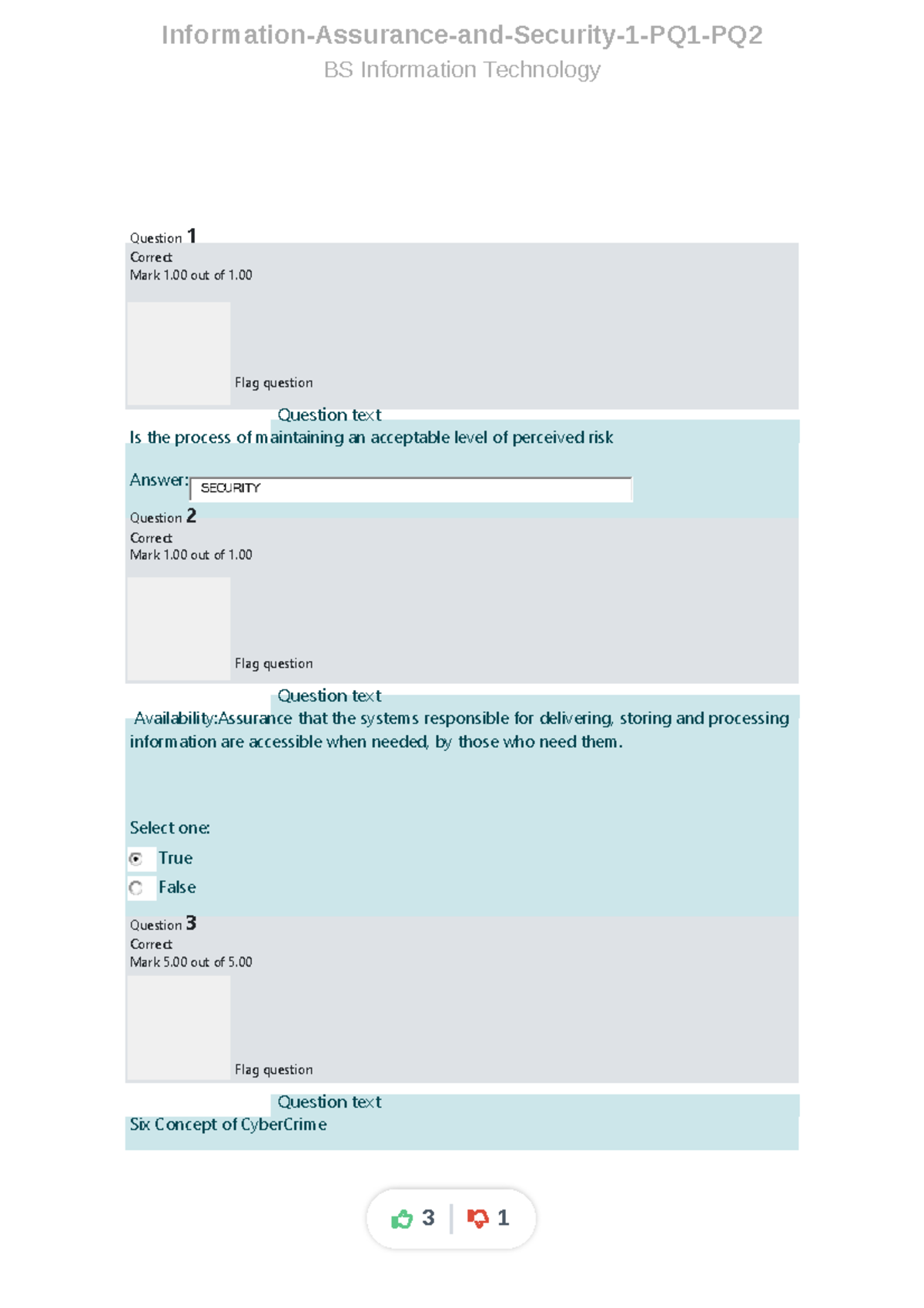 Information-assurance-and-security-1-pq1-pq2 compress - Information ...