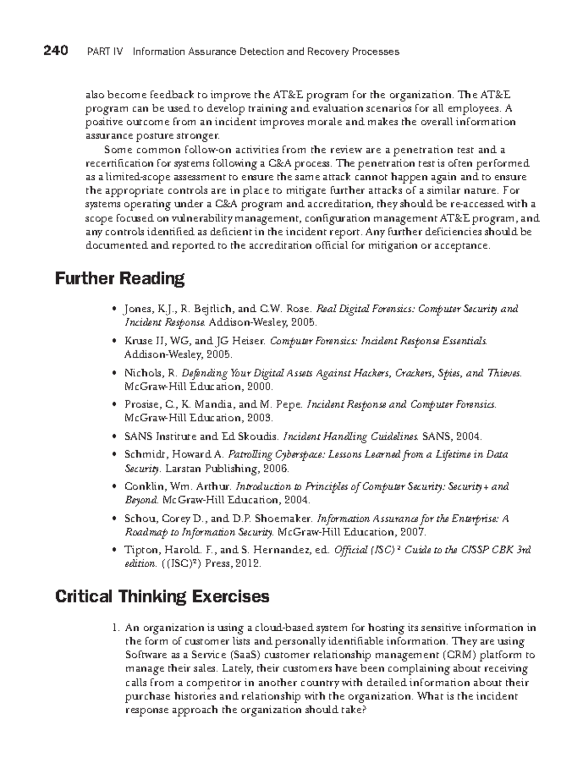 Information assurance handbook effective computer security and risk management strategies 91 ...