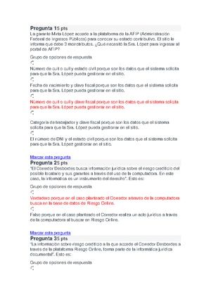 Examen Trabajo Práctico 4 [INF. JCA] 100% - Trabajo Práctico 4 [TP4] Comenzado: 4 de nov en 19 ...