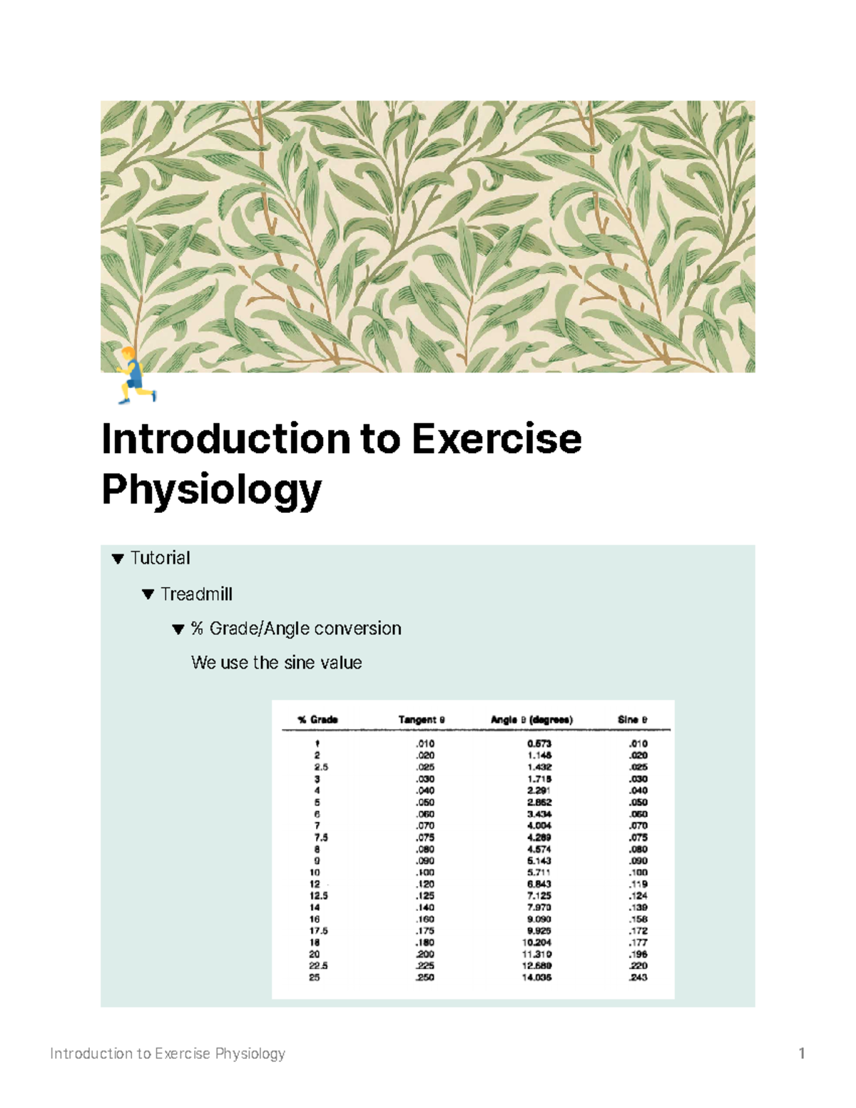 Exercise phys lecture notes & includes practical/tutorial information ...