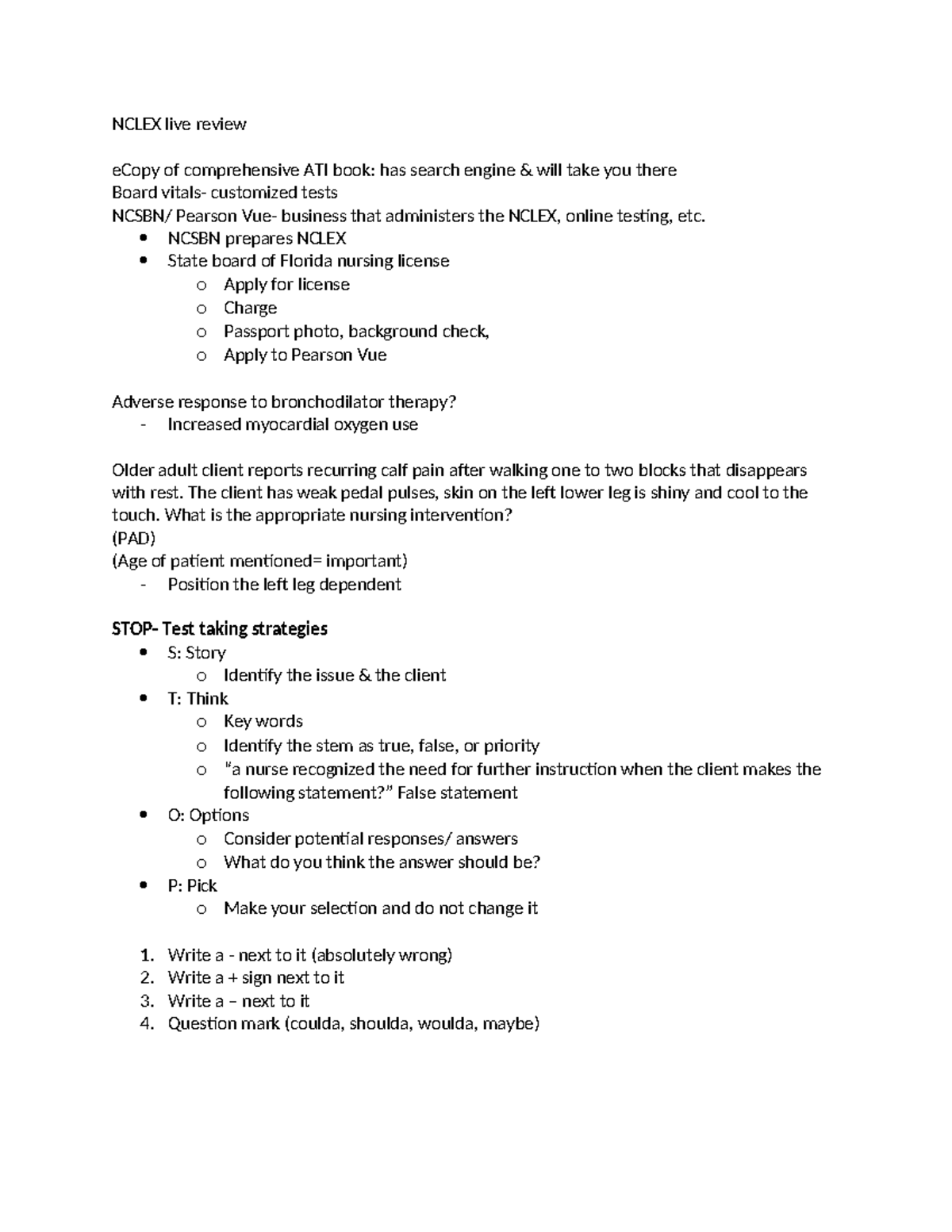 ATI Nclex live review - NCLEX live review eCopy of comprehensive ATI ...