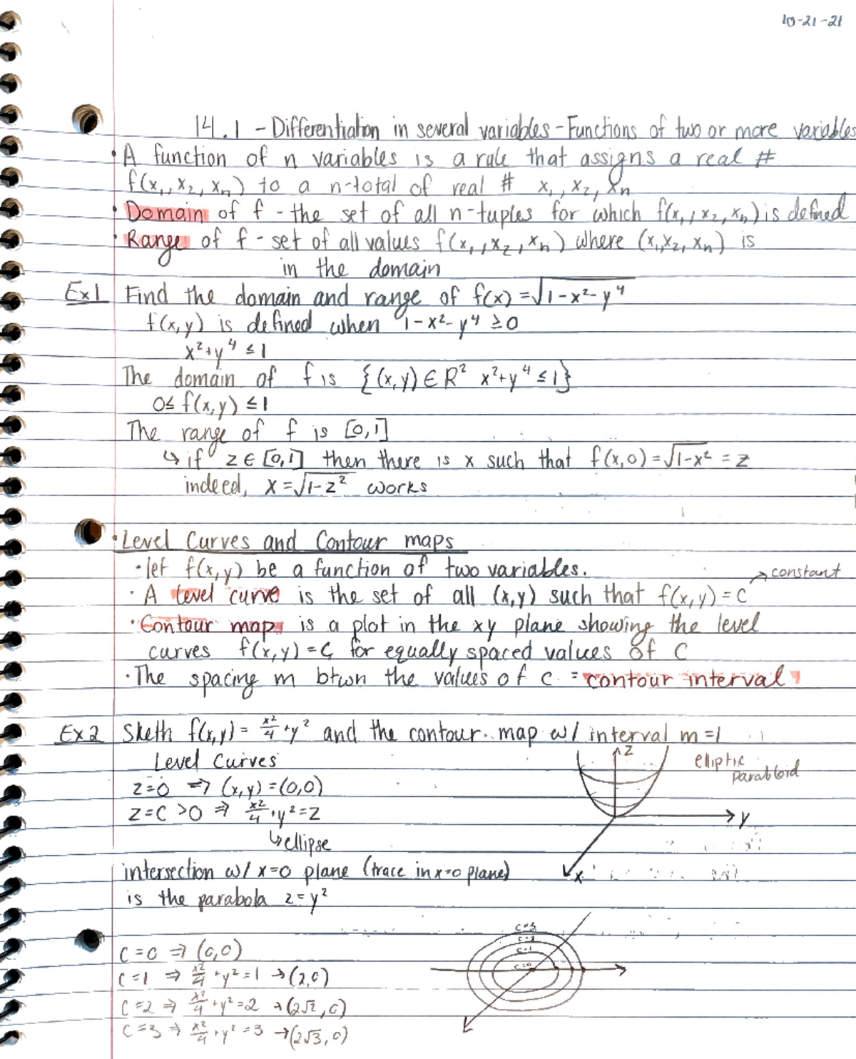 Differentiation in several variables - MATH 20C - Studocu