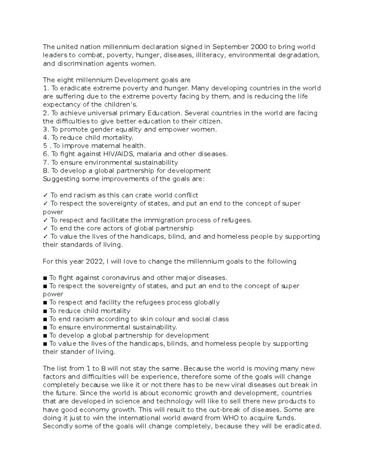 Understanding THE 8 Millennium Development Goals - The united nation ...