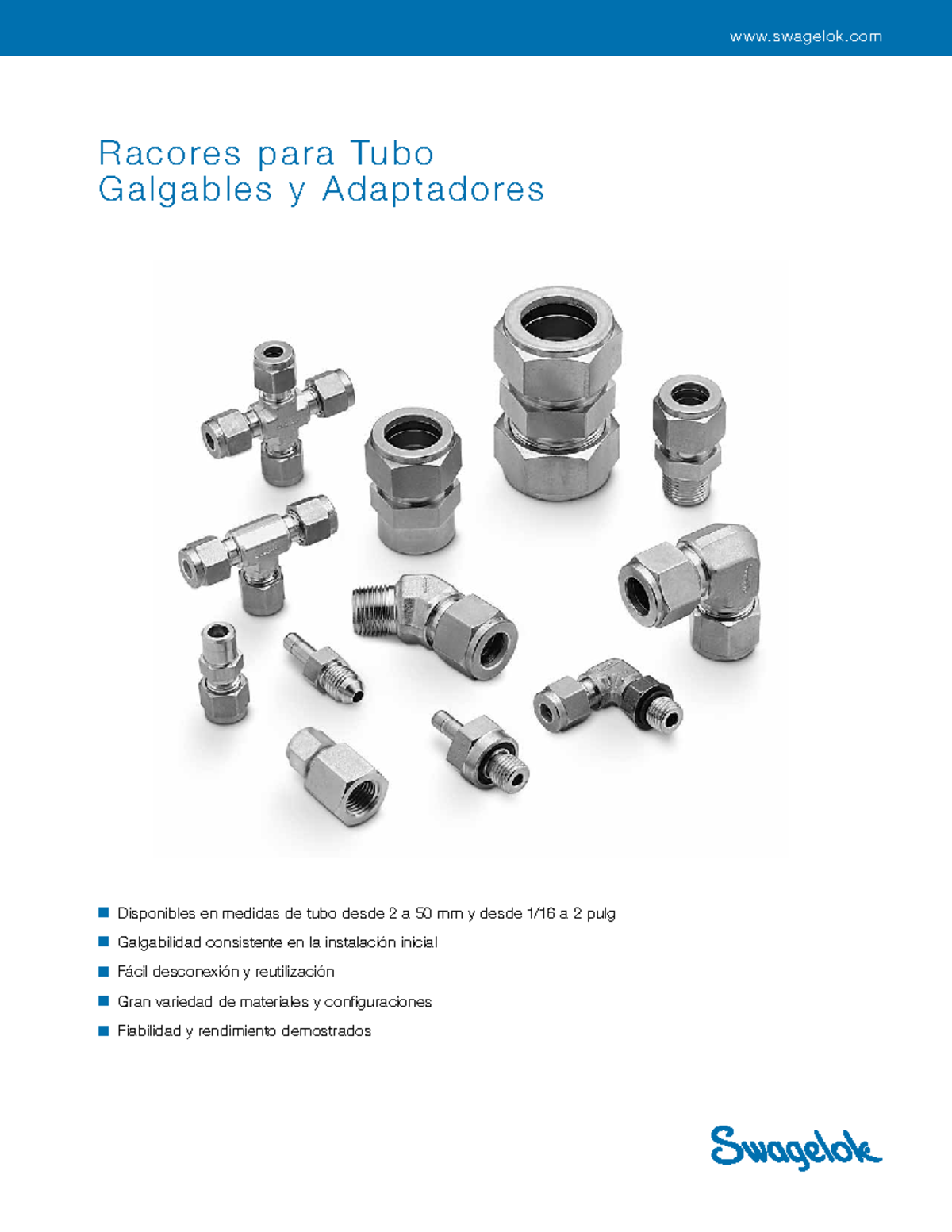 Hoja de datos de manifold fitok - Racore s para Tubo Galgable s y ...