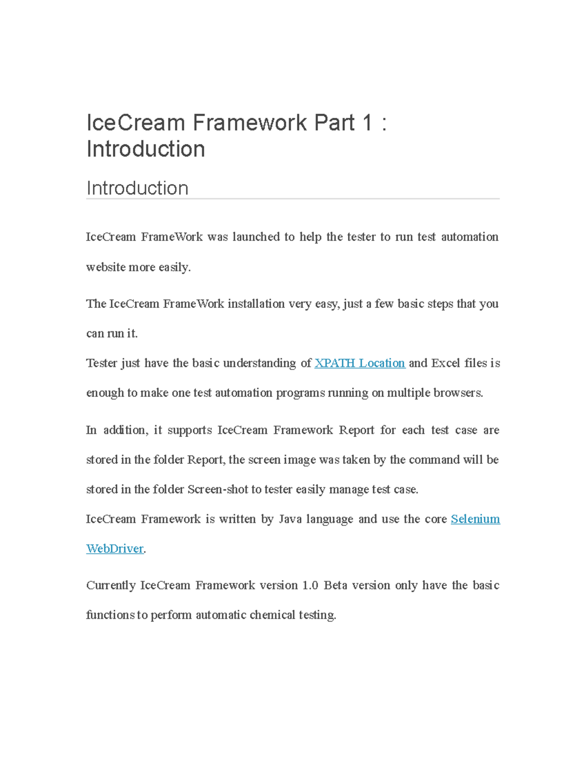 Ice Cream Framework Part 1 - The IceCream FrameWork installation very ...