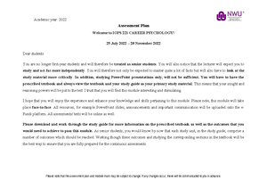 IOPS 121 semester test - W NWU R Instructions This is a assessment ...