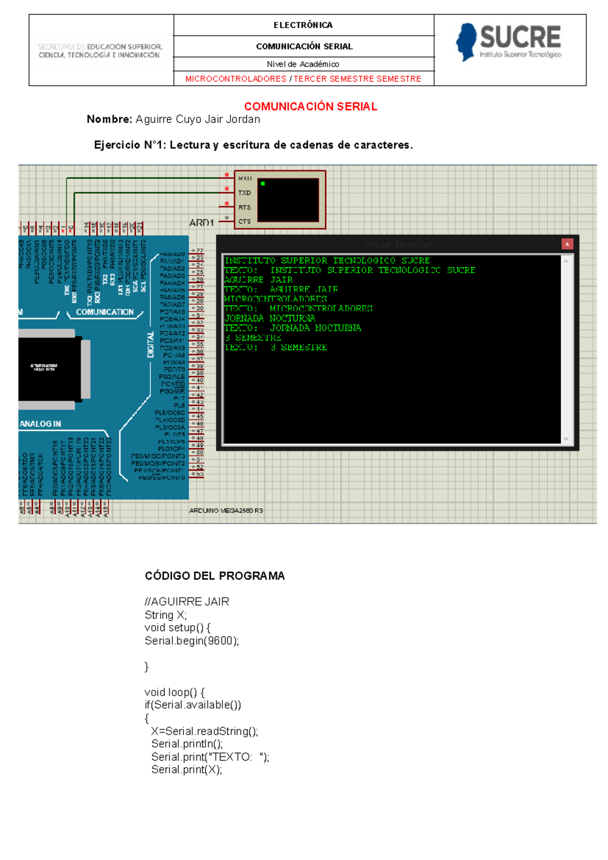 Aguirre CUYO JAIR Jordan Comunicacion Serial Ejercicios - COMUNICACIÓN ...