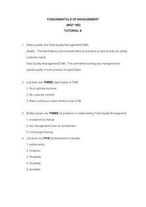MGT162 Individual Assignment Reflection Journal October 2022 - MGT162 ...