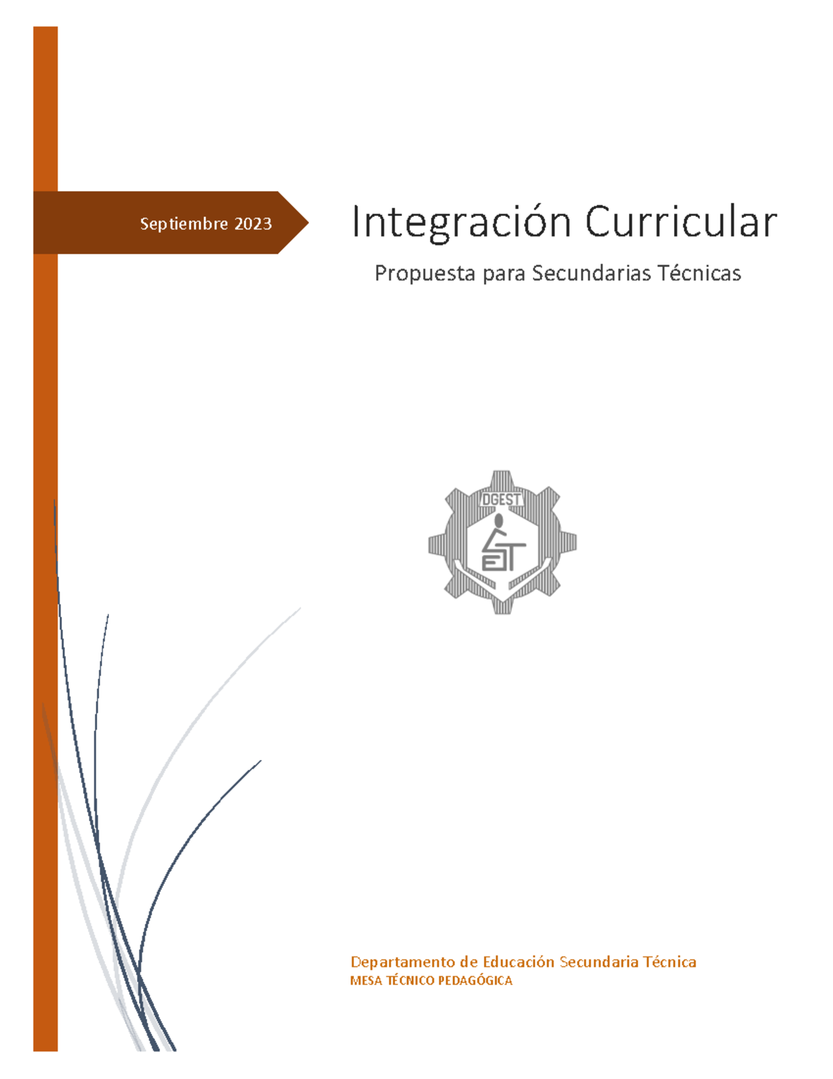 Propuesta Espacio de Integración Curricular - Septiembre 2023 ...