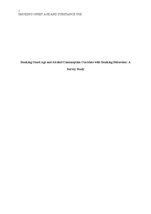 Part 1 Formatted Research Report Template - Running head: Title Name ...