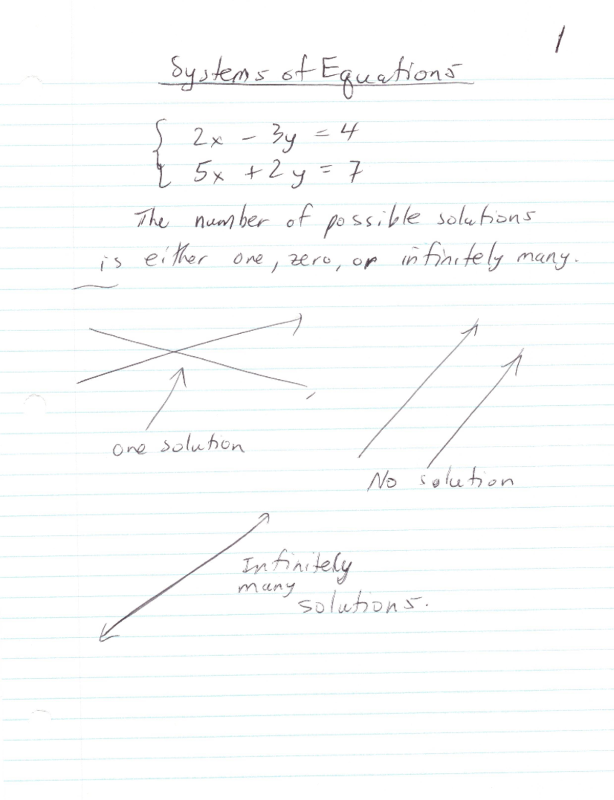 Systems of Equations - Math 208 linear algebra notes - MATH 208 - Studocu
