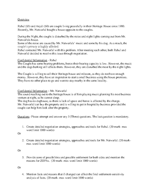 ADR Question Paper A - Question Paper A – Law of ADR – L-CC-0001 – FALL ...