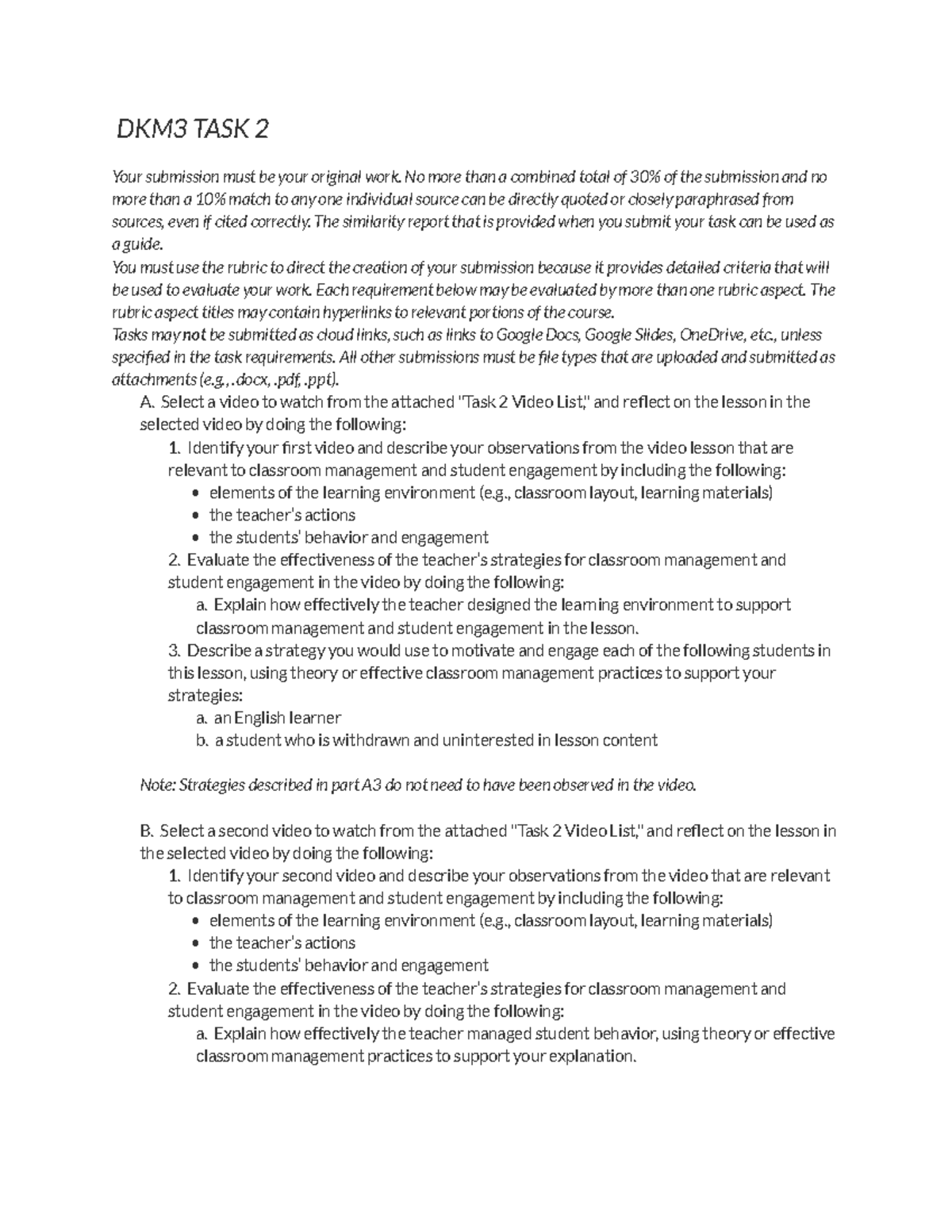 DKM3 TASK 2 - task 2 for d095 - DKM3 TASK 2 Your submission must be ...