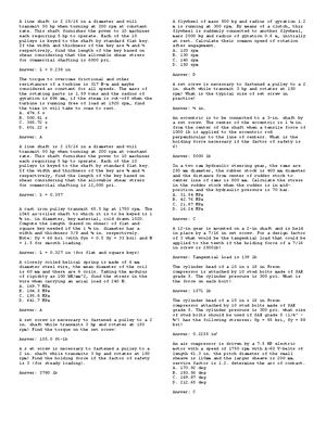 Machine Design Problems WITH Solution - MACHINE DESIGN SOLVED PROBLEMS 1. Determine the ...
