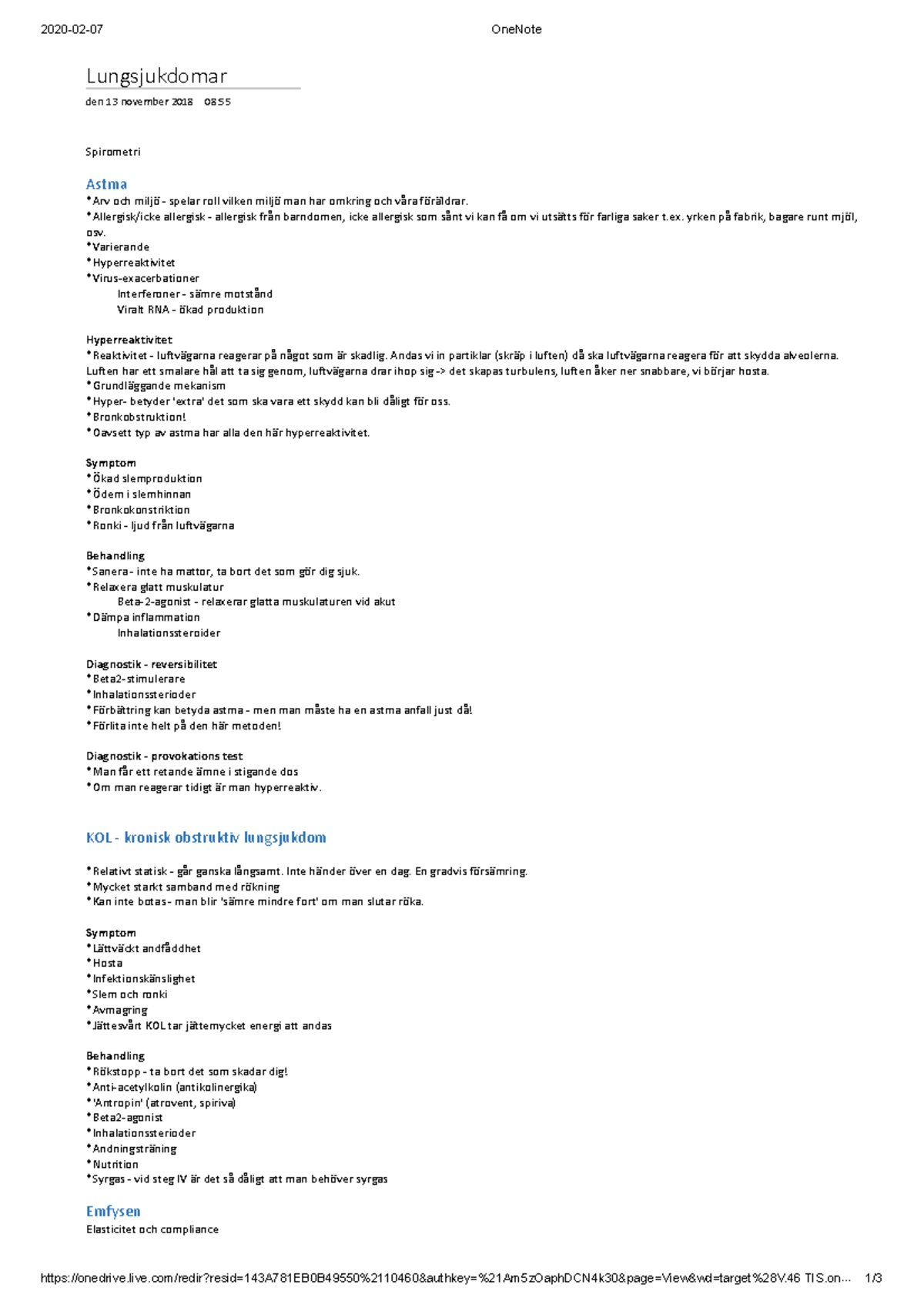 Fysiologisk och laboratoriemedicinsk diagnostik Lungsjukdomar - Warning: TT: undefined function ...