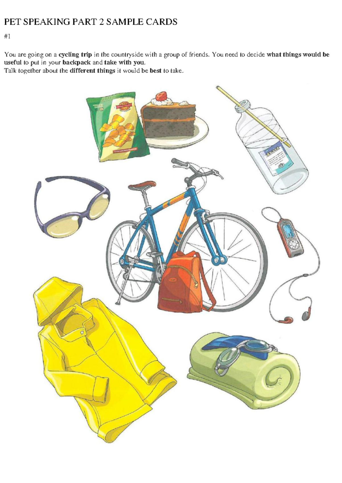 MẪU TRANH TIẾNG ANH 2 SPEAKING PART 2 - PET SPEAKING PART 2 SAMPLE ...