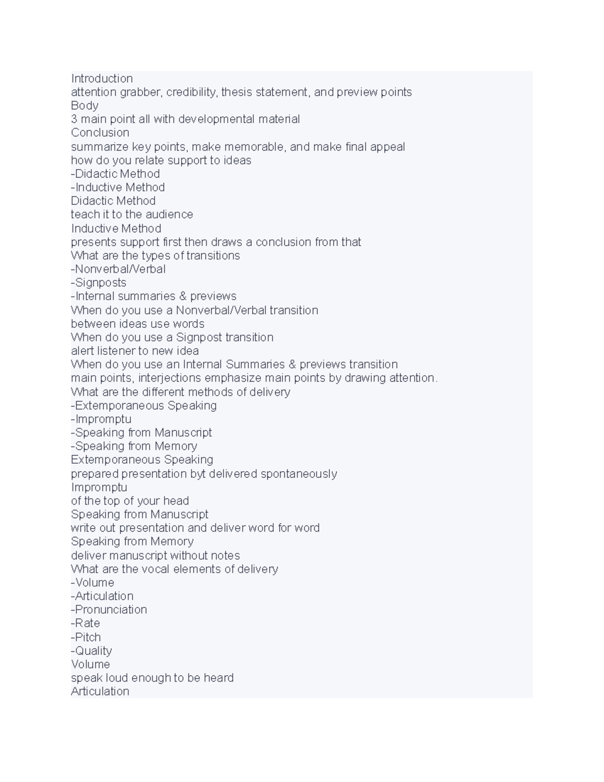 Comm 3 - Practice - Introduction attention grabber, credibility, thesis ...