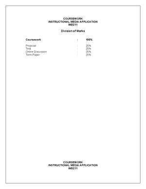 Assignment 1 Reflective Writing (IMC451) - FACULTY OF INFORMATION ...