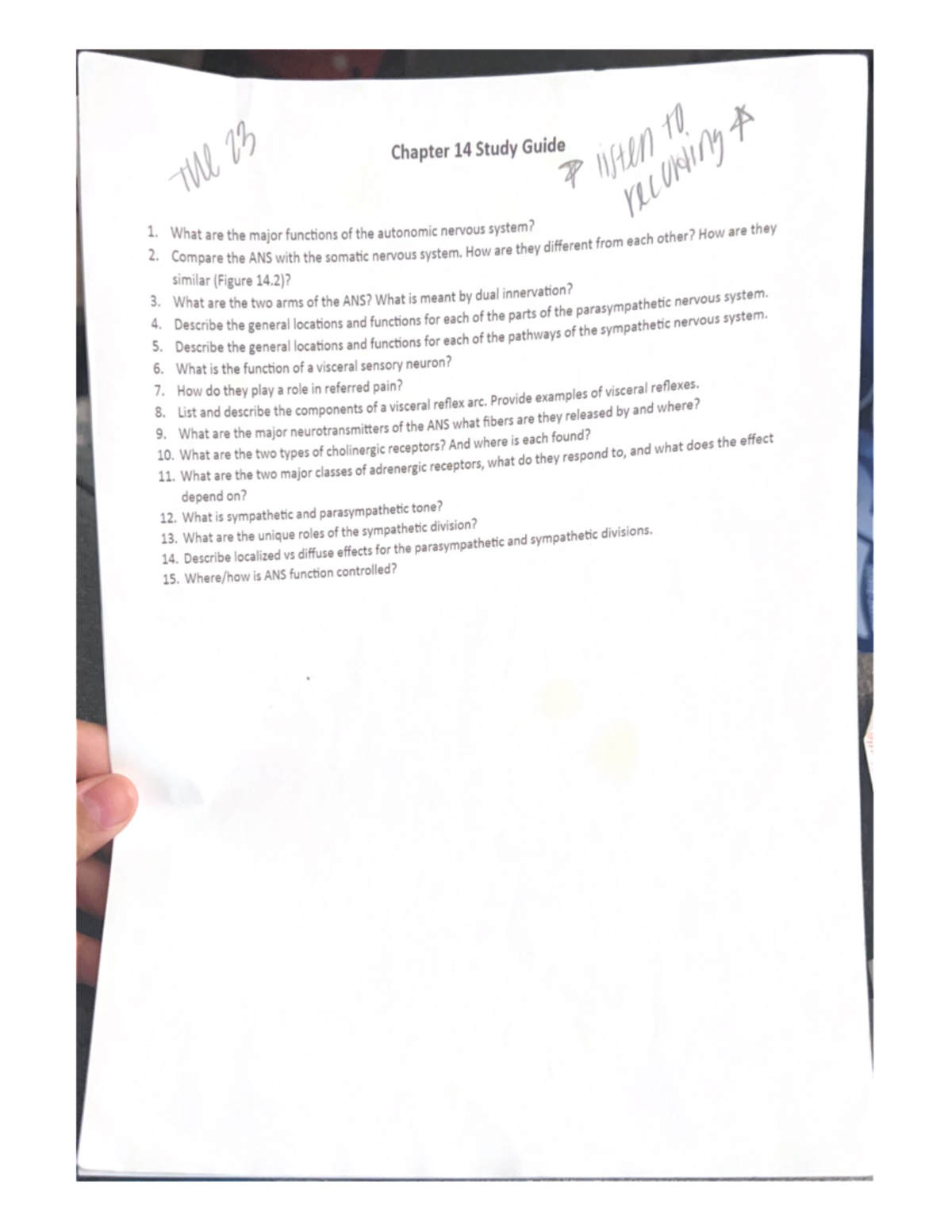 Chapter 14 Study Guide - BIO-210 - Studocu