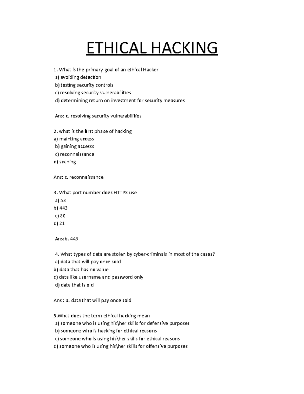 Ethical Hacking - i am saqib khalfe - ETHICAL HACKING What is the ...