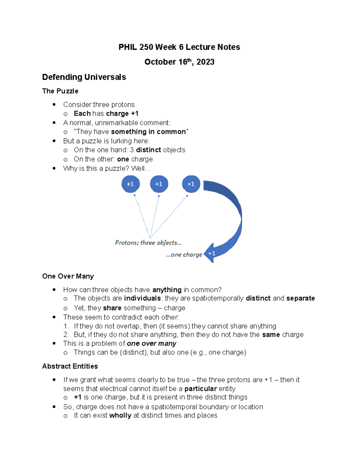 PHIL 250 Week 6 Lecture Notes - PHIL 250 Week 6 Lecture Notes October ...