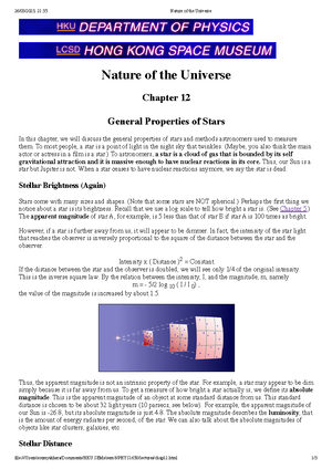 Lec 13 - Lecture note - Nature of the Universe Chapter 13 Double Stars ...