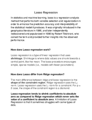 Penalized Regression Linear Models Paper #2 - Penalized Regression ...