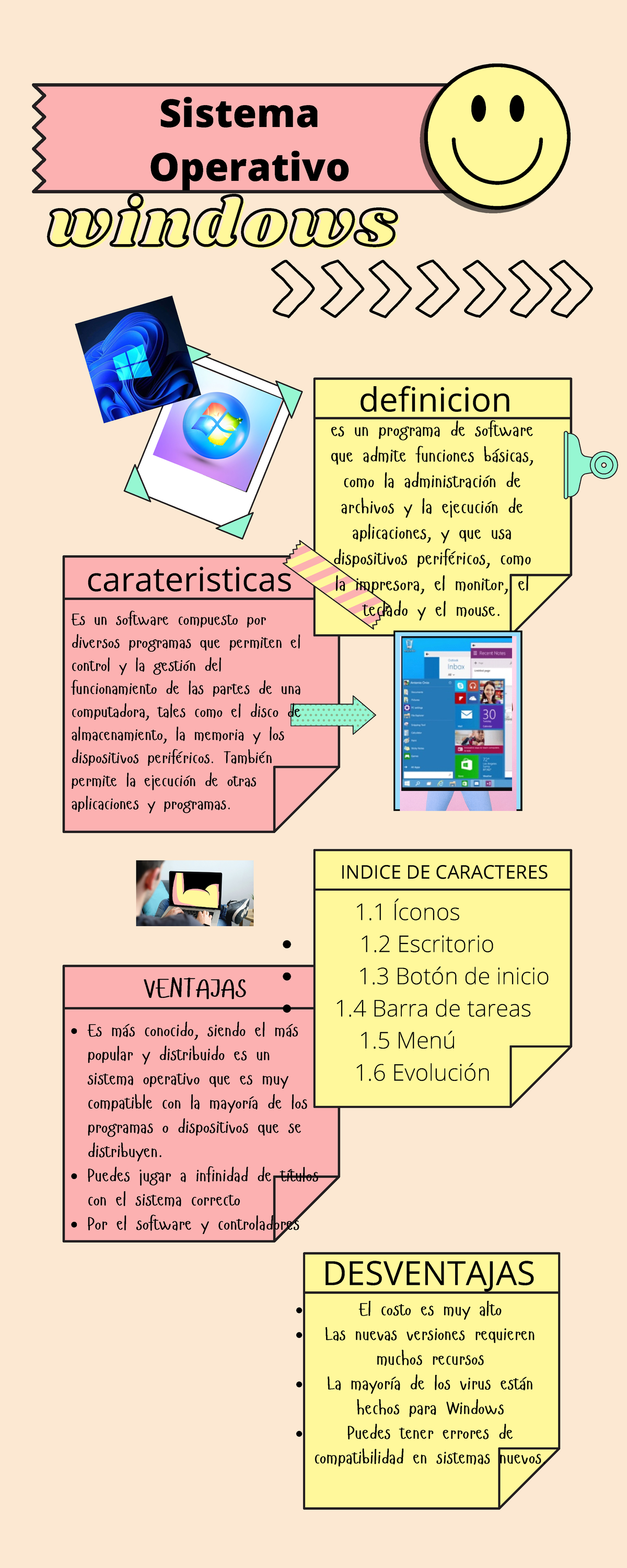 Sistema Operativo Window - windowswindows VENTAJAS es un programa de ...