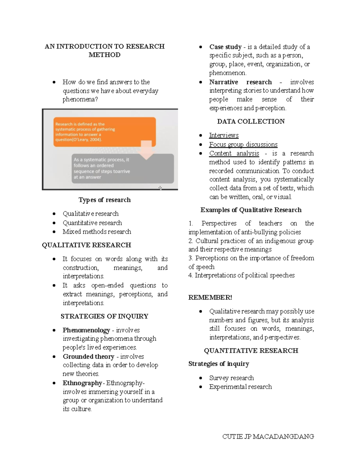 NCM 111 LEC Lesson 4 - Additional Learning - AN INTRODUCTION TO ...