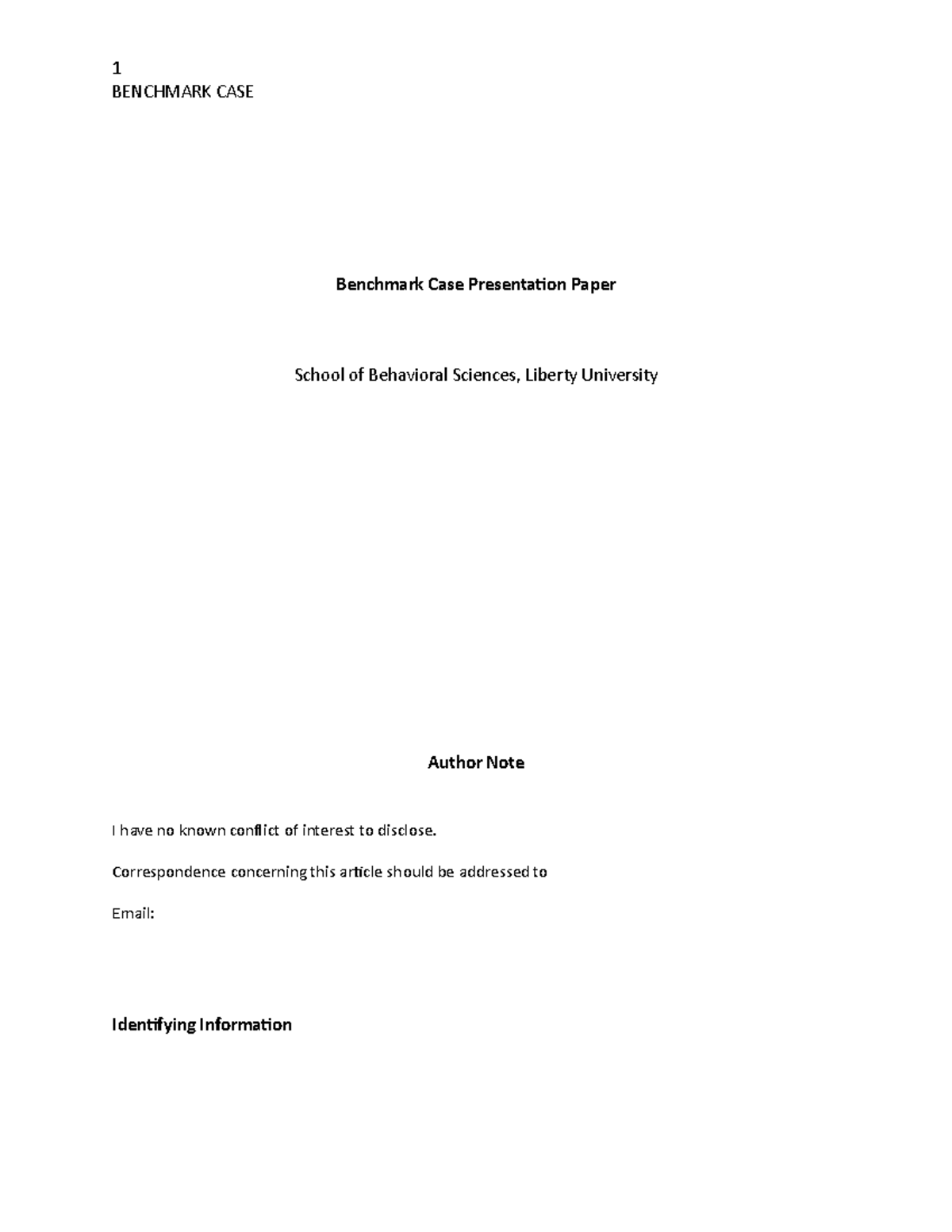 546Benchmark Case Presentation Paper 546 2023 - BENCHMARK CASE ...