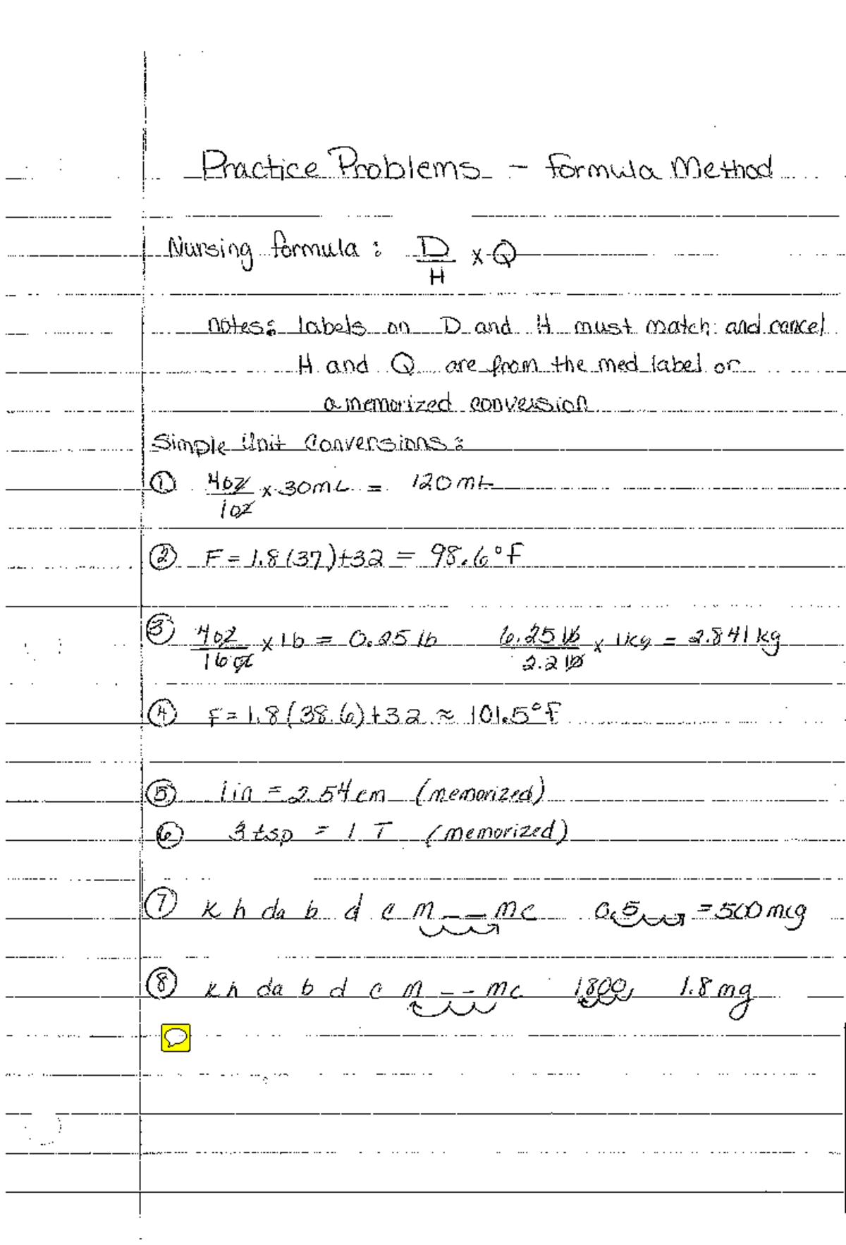 Math Practice Packet - Formula Method Answer Key - Studocu