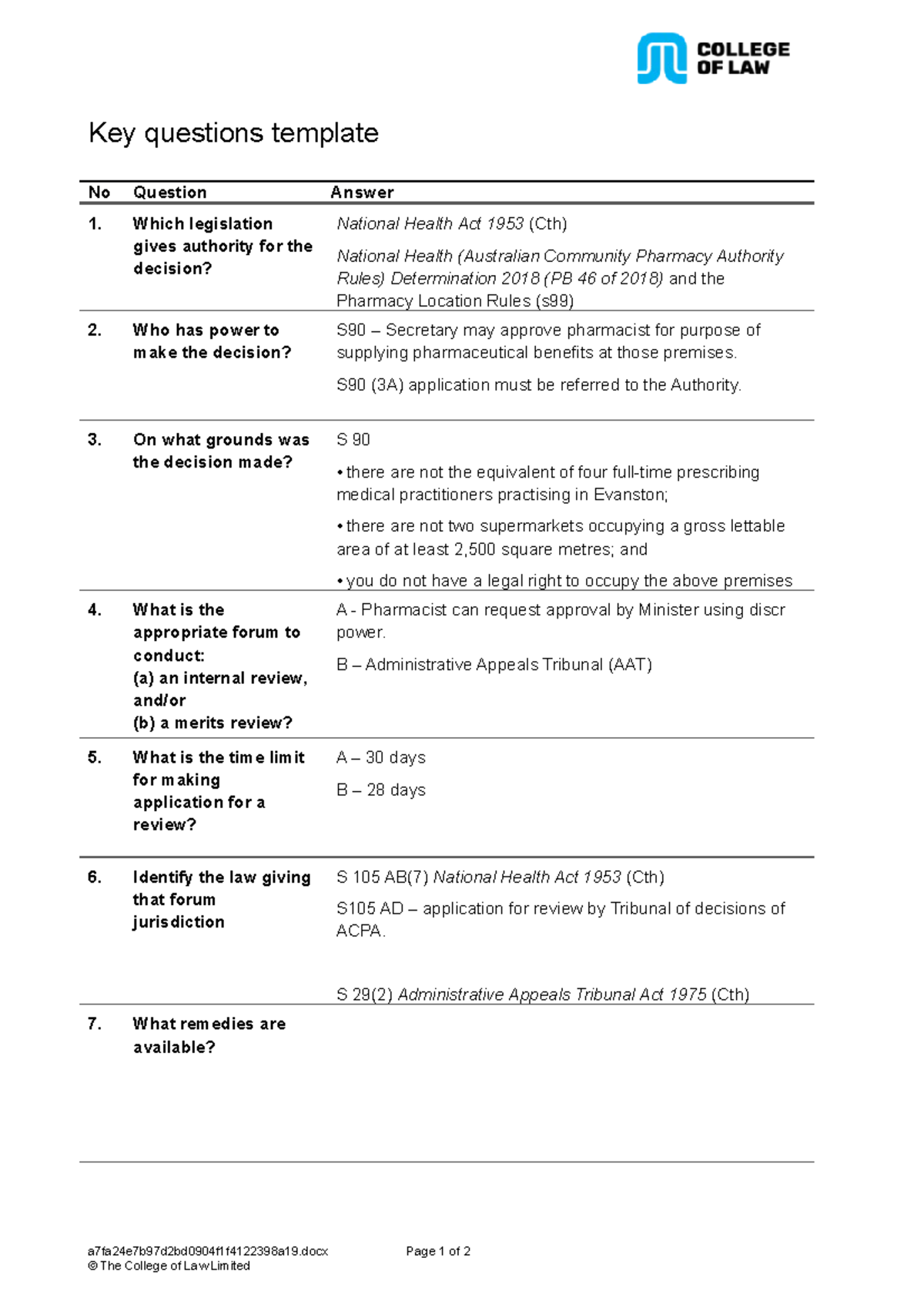 Admin T1 A1 M'Boto key questions template ALL States 2018 02 01 - Key ...