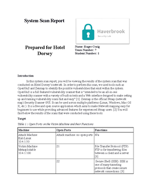 System Scan Template - tHIS IS THE TEMPLET - =System Scan Report ...
