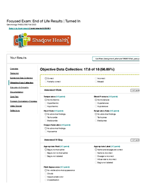 2 - Transcript - SH GERO - END OF LIFE - Regina Walker - Focused Exam ...