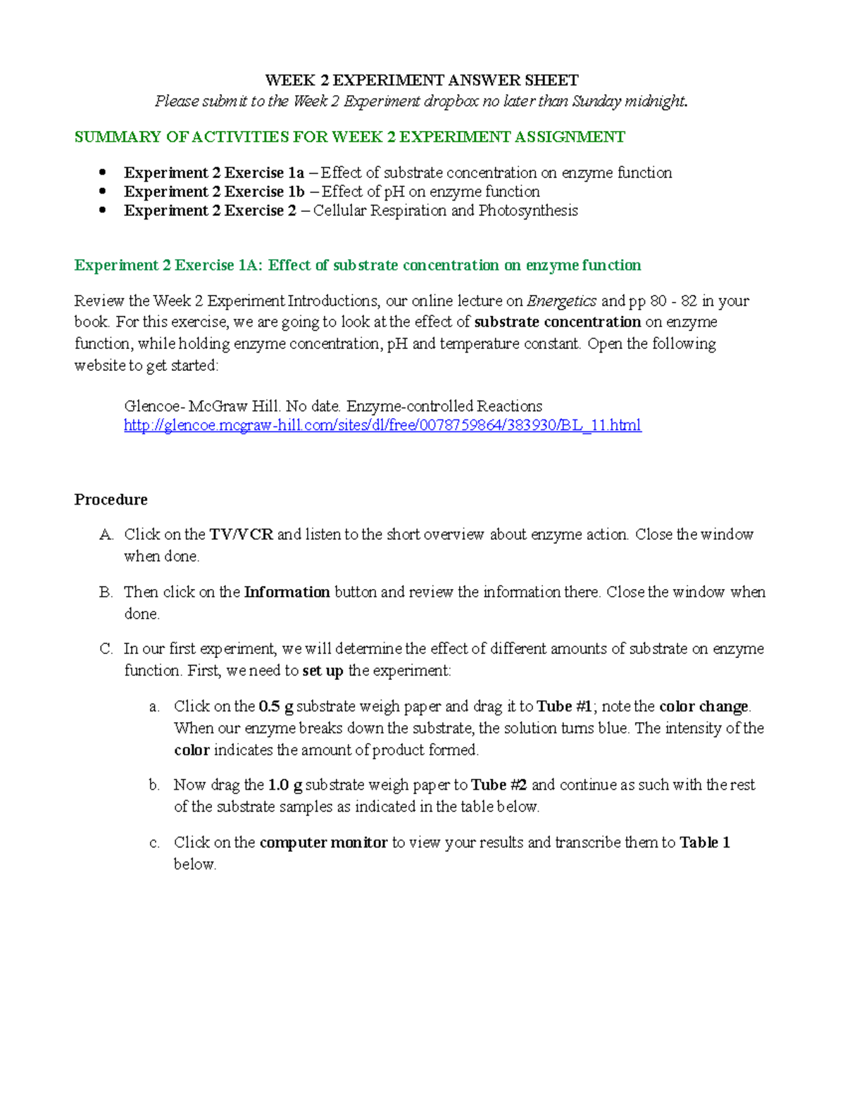 Experiment 2 - SUMMARY OF ACTIVITIES FOR WEEK 2 EXPERIMENT ASSIGNMENT ...