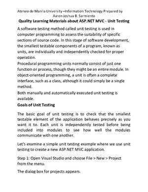 Quality Learning Materials About Assembly - Environment Setup - Aaron Joshua B. Sarmiento ...