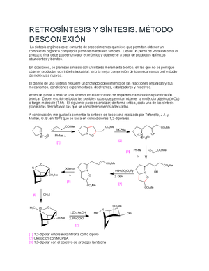 Síntesis Orgánica - Tarea completa - SÍNTESIS ORGÁNICA La parte más ...