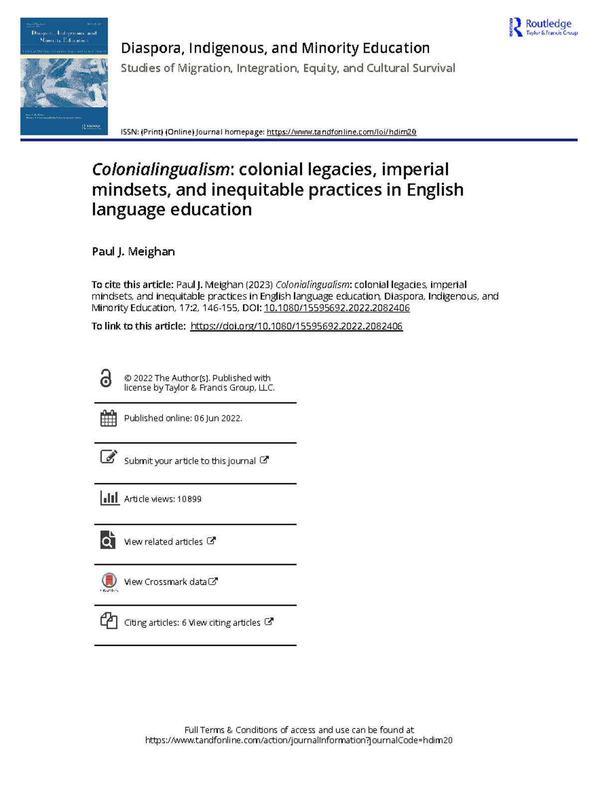 Colonialingualism colonial legacies imperial mindsets and inequitable ...