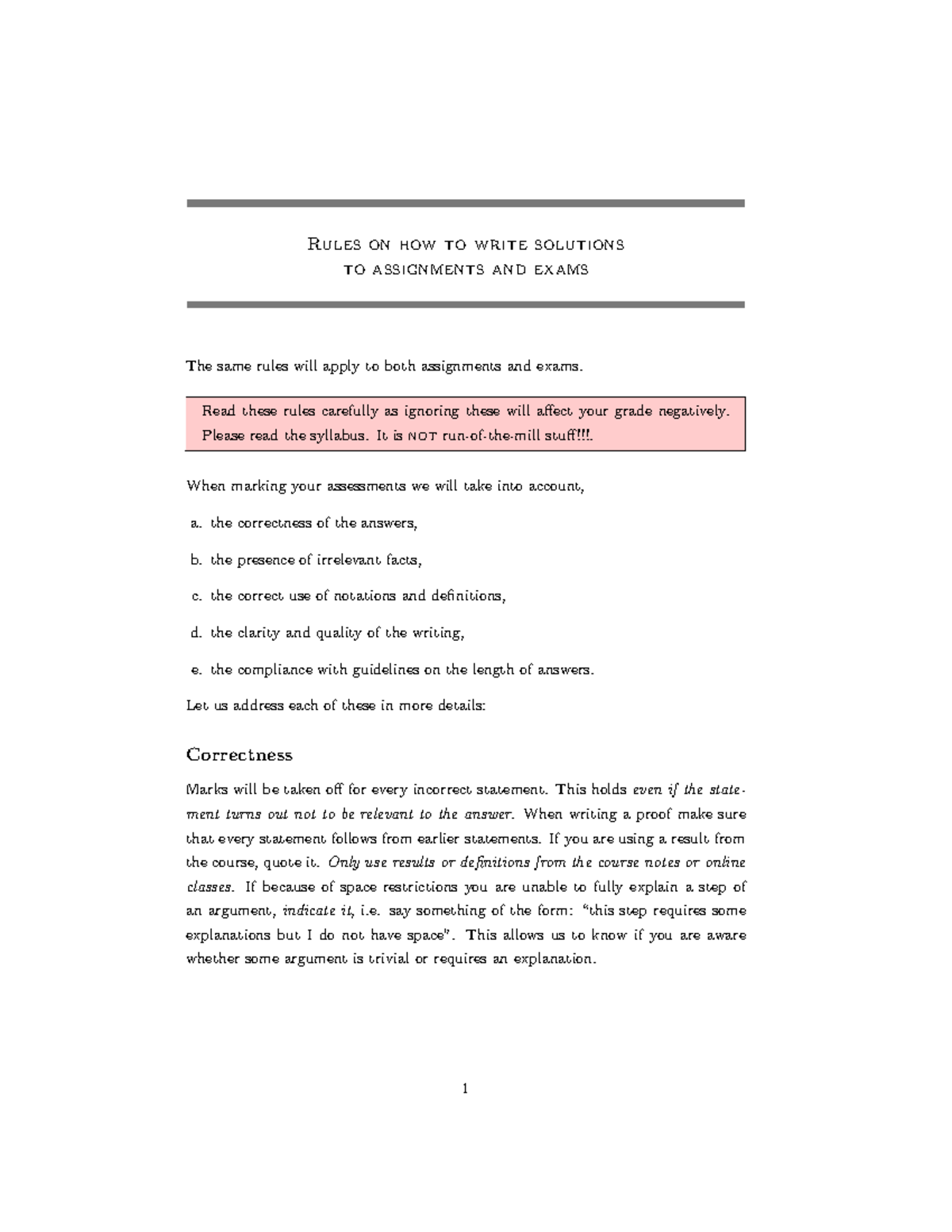 How to write sol - Direction for proof&solution - Co 370 - UWaterloo ...