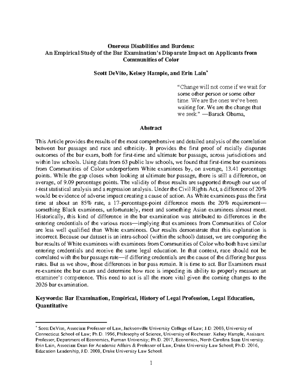 Onerous Disabilities And Burdens An Empi - Onerous Disabilities and ...