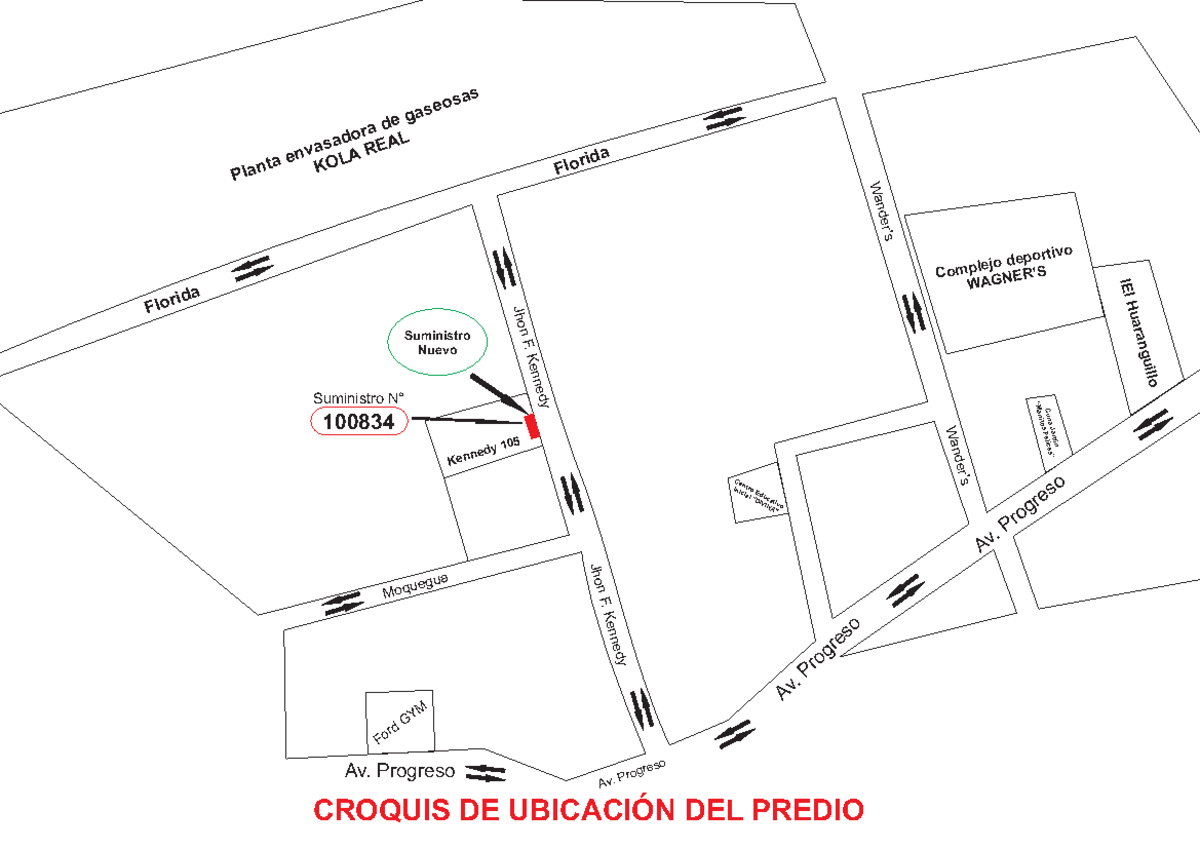 Croquis final - Av. Progreso Av. Progreso Ford GYM Av. Progreso Av. Progreso Moquegua Florida ...