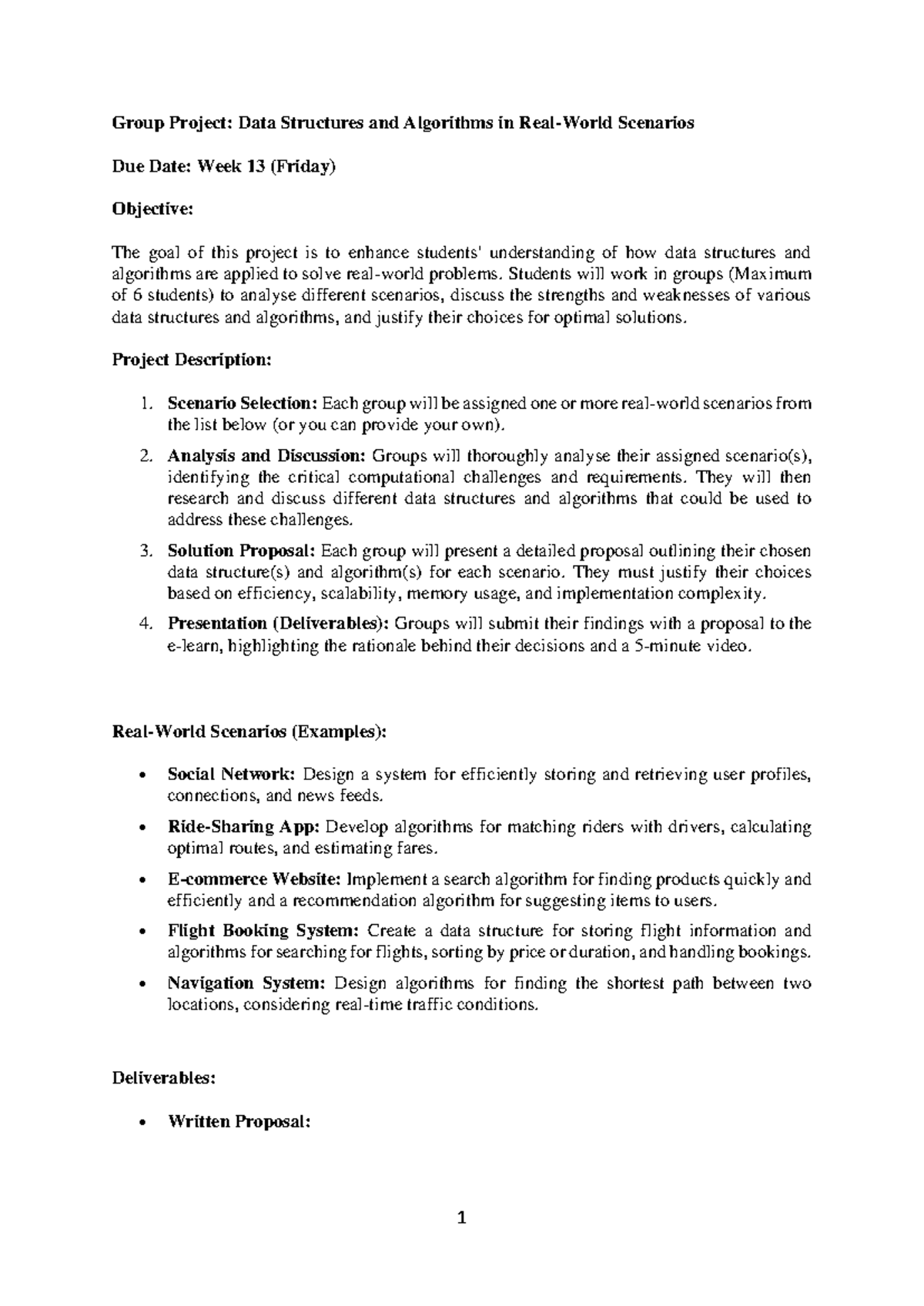 CSC2103 Group Project - Group Project: Data Structures and Algorithms ...